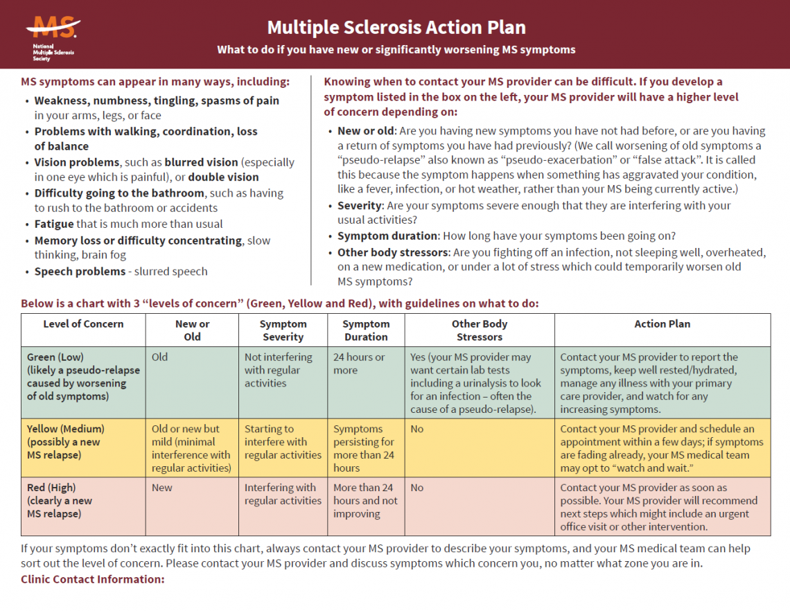 MS Center Information and Education | Department of Neurology