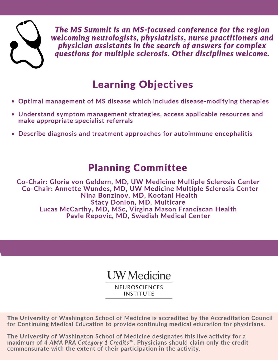 MS Center Information and Education | Department of Neurology